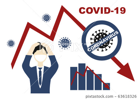 Business collapse, economic downturn due to the - Stock Illustration ...