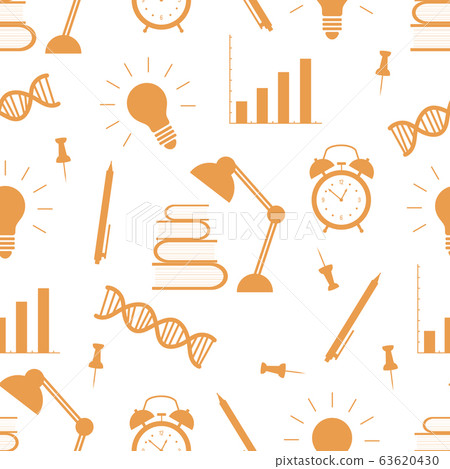 Vector education seamless pattern Study Learning - Stock Illustration ...