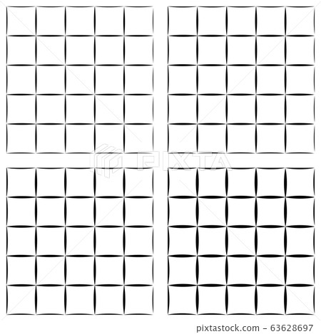 Set seamless pattern grid tiles, vector grid... - Stock Illustration ...