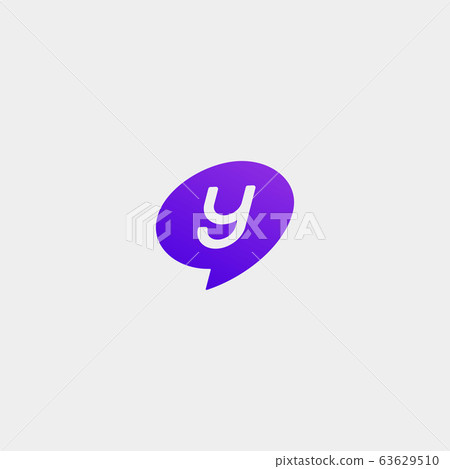 Letter Y Chat Logo Design Template Vector - Stock Illustration ...