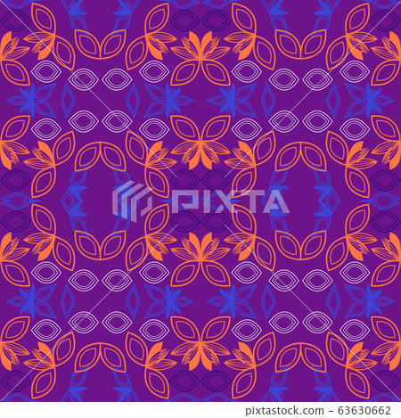 Abstract seamless colourful pattern exotic shapes - Stock Illustration ...
