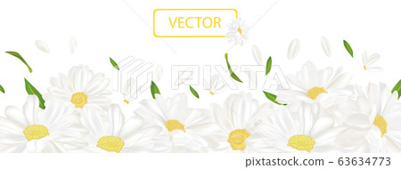 3D realistic chamomile flower. Chamomile... - Stock Illustration ...