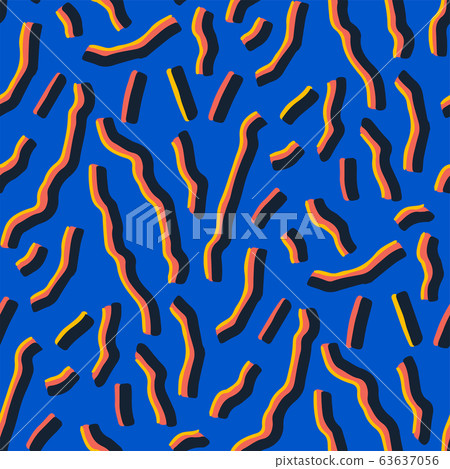 Abstract vibrant seamless pattern of colorful... - Stock Illustration ...