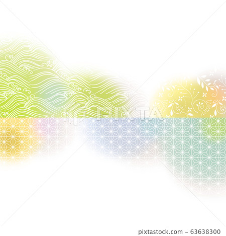 Pastel tone Japanese style abstract - Stock Illustration [63638300] - PIXTA