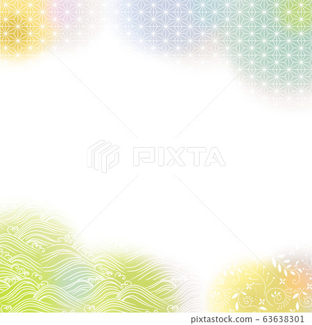 Pastel tone Japanese style abstract - Stock Illustration [63638301] - PIXTA