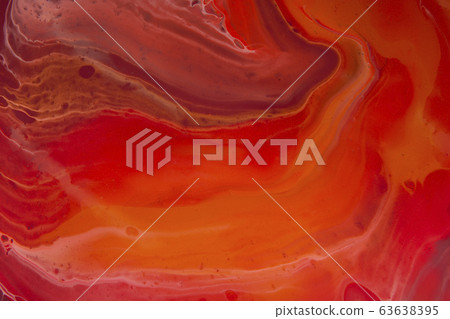 Volcanic red colors stains of liquid acrylic...-插圖素材 [63638395] - PIXTA圖庫