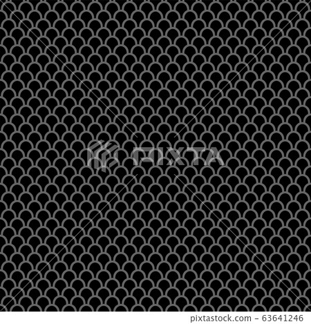 Seamless grid pattern in fish scale design. - Stock Illustration ...