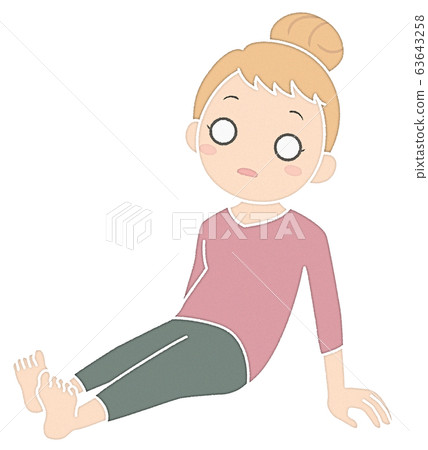 Lethargic woman - Stock Illustration [63643258] - PIXTA