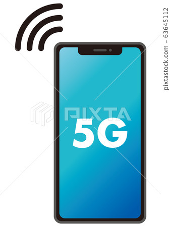 5G smartphone transmission - Stock Illustration [63645112] - PIXTA