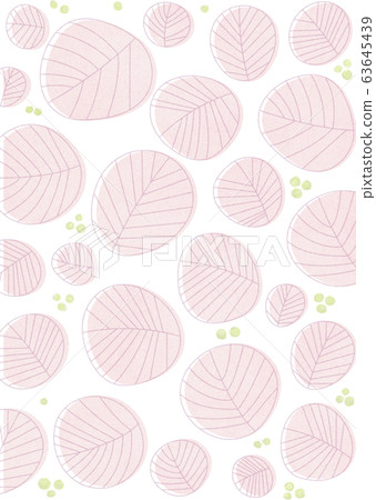 Adult cute leaf pattern 02 transparent pink - Stock Illustration ...