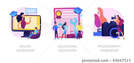 Professional learning vector concept metaphors. - Stock Illustration ...
