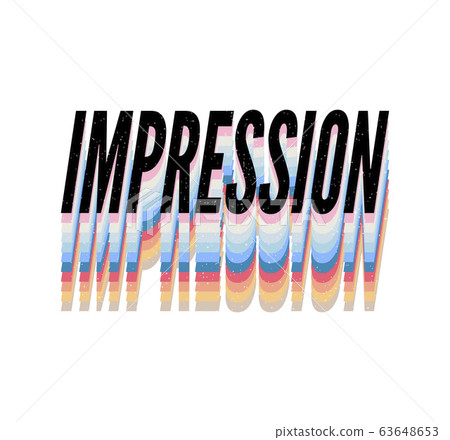 slogan Impression phrase graphic vector Print - Stock Illustration ...