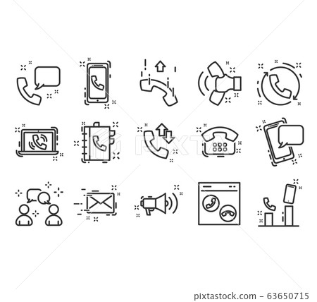 Simple communication icons set. - Stock Illustration [63650715] - PIXTA