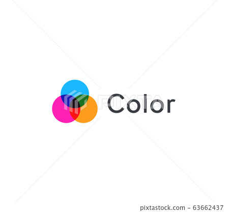 Color spots of light, abstract logo template,... - Stock Illustration ...