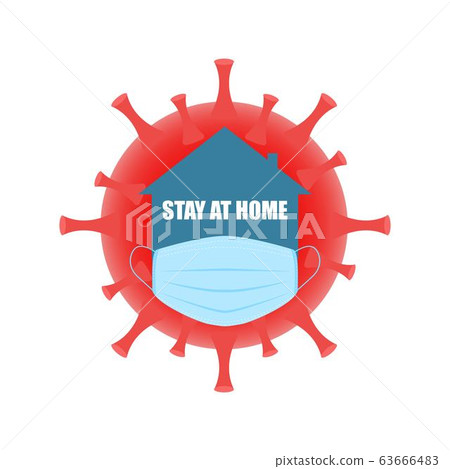 Stay at home 4 - Stock Illustration [63666483] - PIXTA