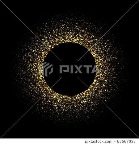 Vector golden glitter background with copy... - Stock Illustration ...