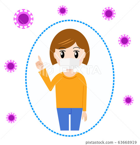Women who keep virus out - Stock Illustration [63668919] - PIXTA