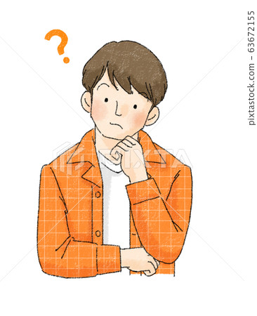 Male facial expression (question) - Stock Illustration [63672155] - PIXTA