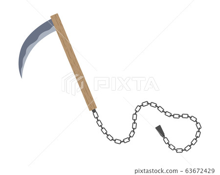 Illustration of chain scythe - Stock Illustration [63672429] - PIXTA