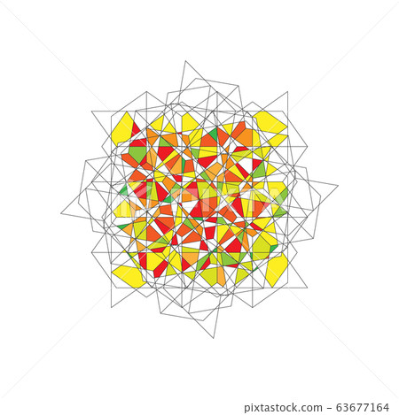 Vector abstract hexagon pattern. Modern texture... - Stock Illustration [63677164] - PIXTA