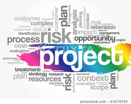 Project word cloud collage - Stock Illustration [63678595] - PIXTA