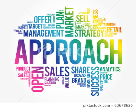 Approach word cloud collage - Stock Illustration [63678626] - PIXTA