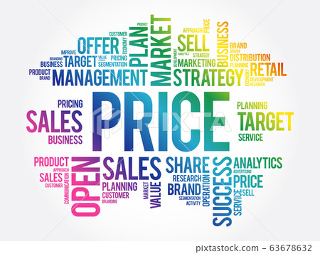 PRICE word cloud collage - Stock Illustration [63678632] - PIXTA