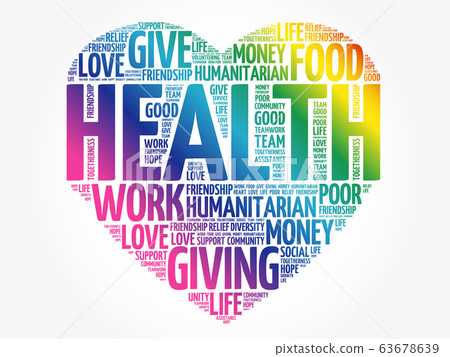 HEALTH heart word cloud collage - Stock Illustration [63678639] - PIXTA