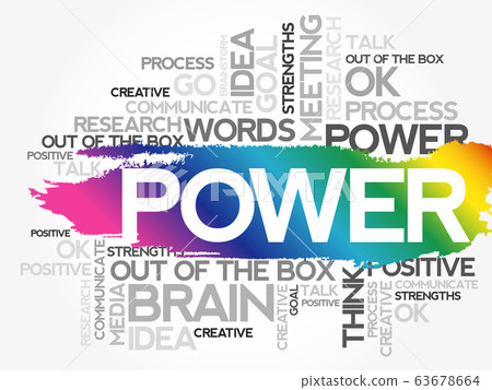 POWER word cloud collage-插圖素材 [63678664] - PIXTA圖庫