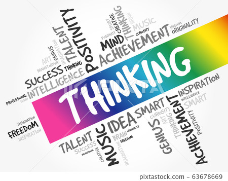 Thinking word cloud collage - Stock Illustration [63678669] - PIXTA