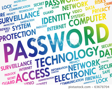 PASSWORD word cloud concept - Stock Illustration [63678704] - PIXTA