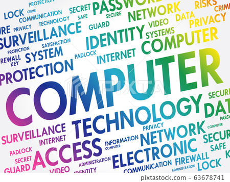 COMPUTER word cloud collage - Stock Illustration [63678741] - PIXTA