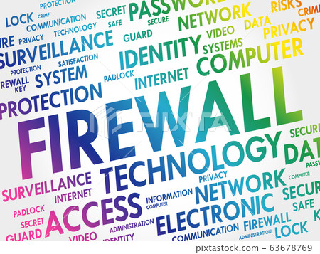 FIREWALL word cloud collage - Stock Illustration [63678769] - PIXTA