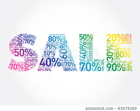 SALE Word, words cloud - Stock Illustration [63679269] - PIXTA