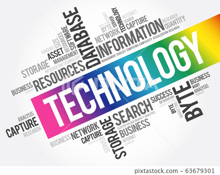 Technology word cloud collage - Stock Illustration [63679301] - PIXTA