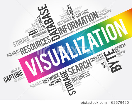 Visualization word cloud concept - Stock Illustration [63679430] - PIXTA