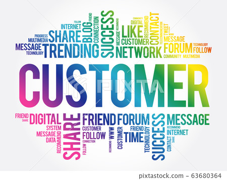 CUSTOMER word cloud collage - Stock Illustration [63680364] - PIXTA
