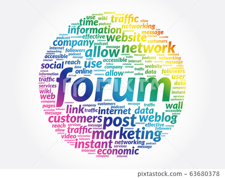 Forum business concept in word tag - Stock Illustration [63680378] - PIXTA
