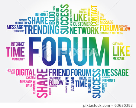 Forum word cloud concept background - Stock Illustration [63680392] - PIXTA