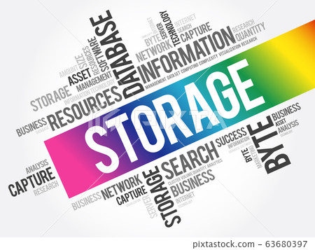 Storage word cloud collage - Stock Illustration [63680397] - PIXTA