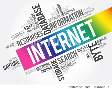 INTERNET word cloud collage - Stock Illustration [63680403] - PIXTA