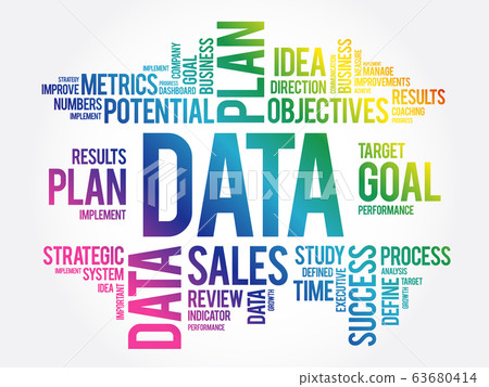 DATA word cloud collage - Stock Illustration [63680414] - PIXTA