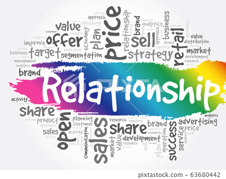 Relationship word cloud collage-插圖素材 [63680442] - PIXTA圖庫