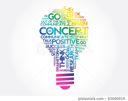 CONCEPT bulb word cloud collage - Stock Illustration [63680919] - PIXTA