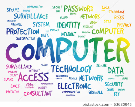 COMPUTER word cloud collage-插圖素材 [63680945] - PIXTA圖庫