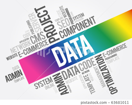 DATA word cloud collage - Stock Illustration [63681011] - PIXTA