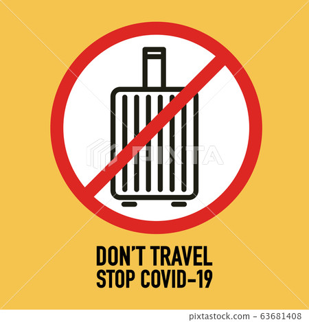 Do not travel signage vector design concept. - Stock Illustration ...