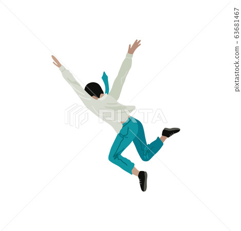 Office worker is falling down. Vector illustration-插圖素材 [63681467 ...