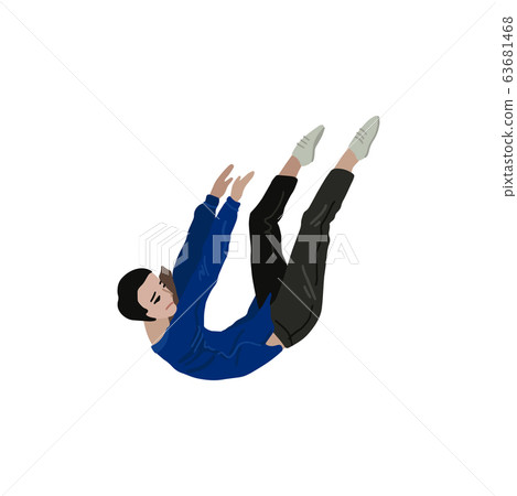 Office worker is falling down. Vector illustration-插圖素材 [63681468 ...