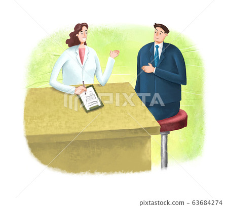 Interview with a doctor - Stock Illustration [63684274] - PIXTA